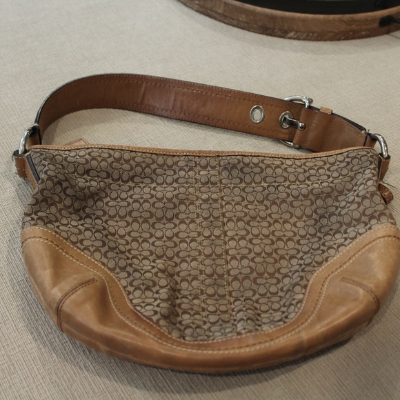 Coach | Bags | Coach Tan Logo Bag | Poshmark